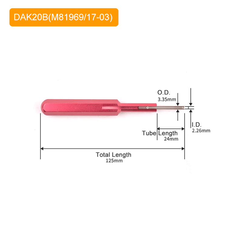 Half-round Terminal Removal Tool DAK20B(M81969/17-03)